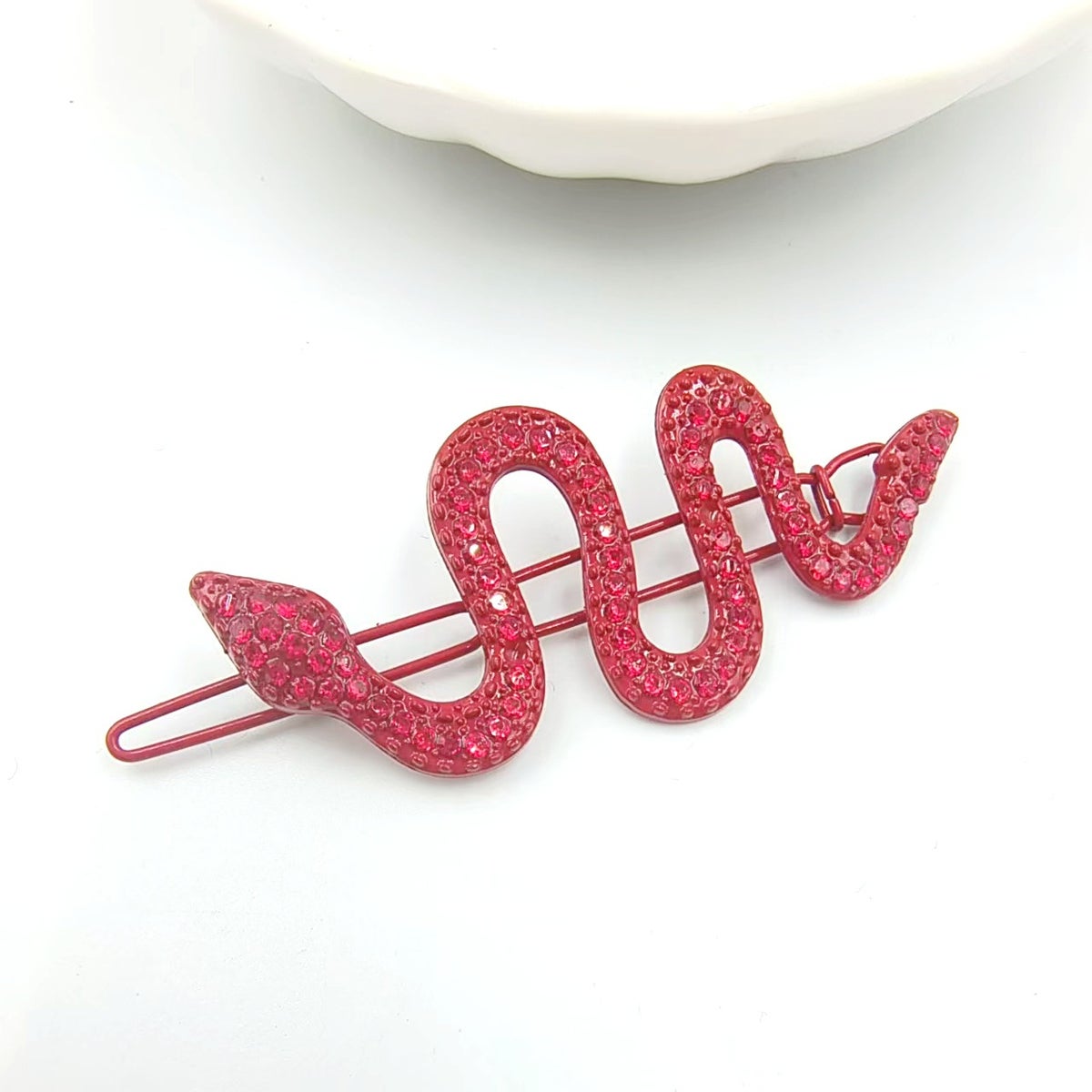 Generic New Personality Snake-Shaped Hairpin Female Cold Retro Frog ...