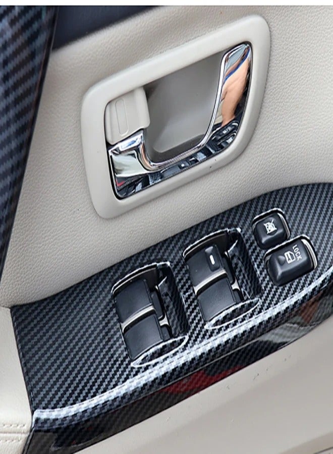 Generic Mitsubishi Pajero Carbon Fiber Door Switch Panel Trim | Best ...
