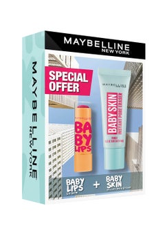 MAYBELLINE NEW YORK Set Of Baby Skin Primer With Baby Lips Lip Balm UAE ...