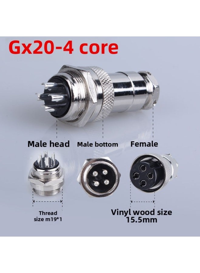 Generic Genuine Goods Aviation Plug Socket GX20 Connector Male And ...