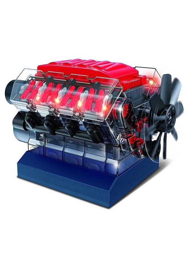 Playz V8 Combustion Engine Model Kit That Runs - Build Your Own Stem ...