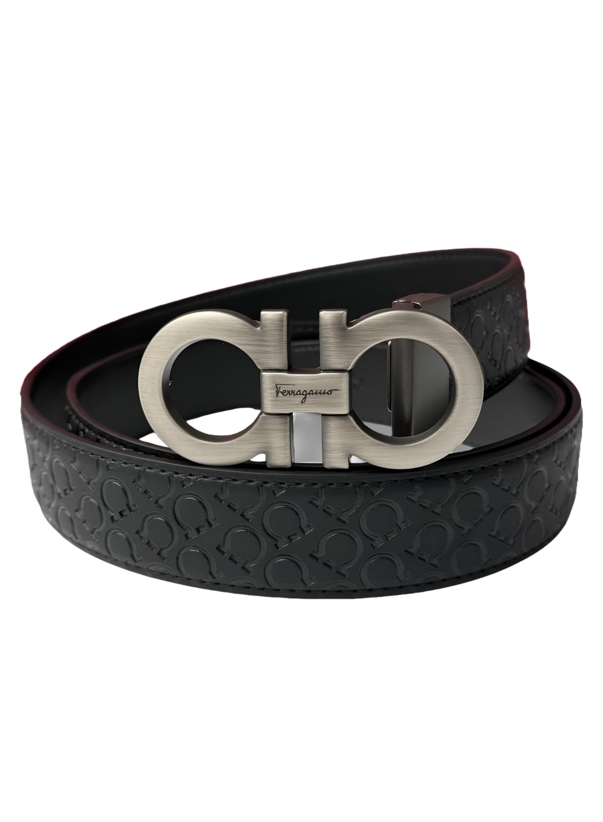 FERRAGAMO Salvatore Ferragamo Black Leather Belt For Men | Best Price Egypt | Cairo, Giza
