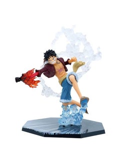 Generic Anime One Piece Luffy Action Figure Fire Fist Model Statue ...
