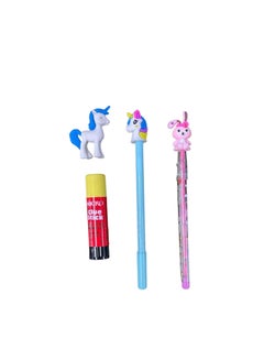 Generic set of 2pens /glue stick and eraser Egypt | Cairo, Giza