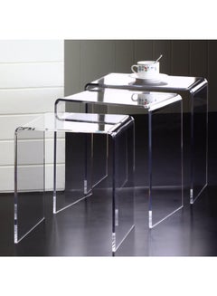 Lamsit Ibdaa LAMSIT IBDAA Acrylic Nesting Tables | Portable Table ...