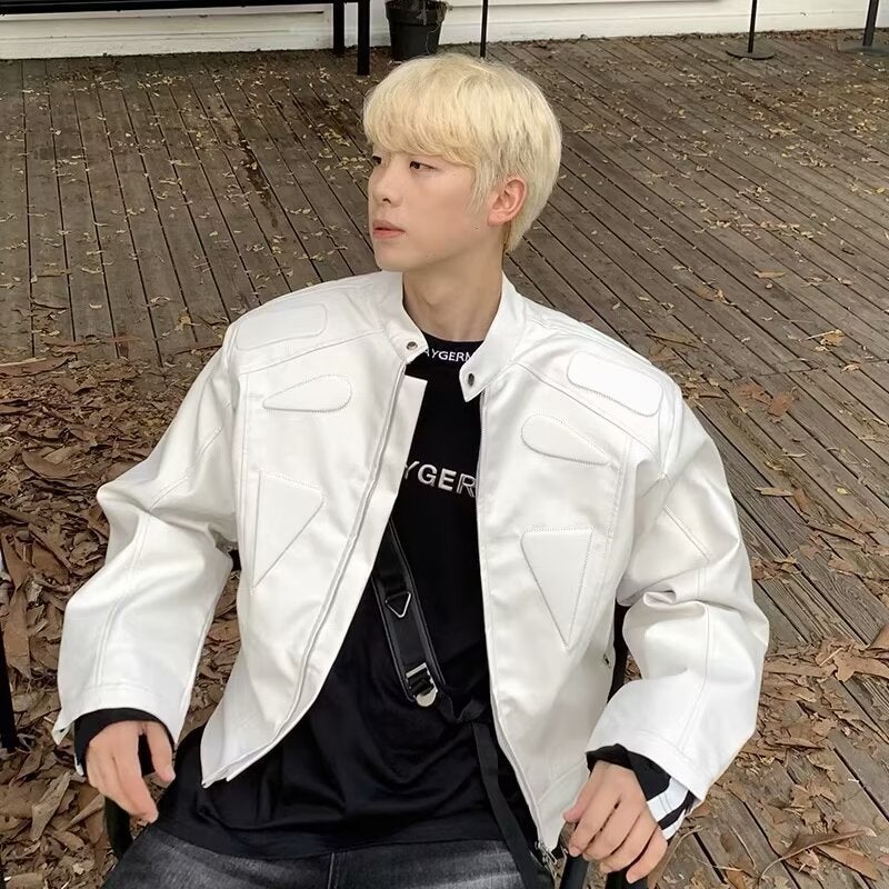 Generic American Style Fashion Brand High-End Sense Pu Leather Jacket ...