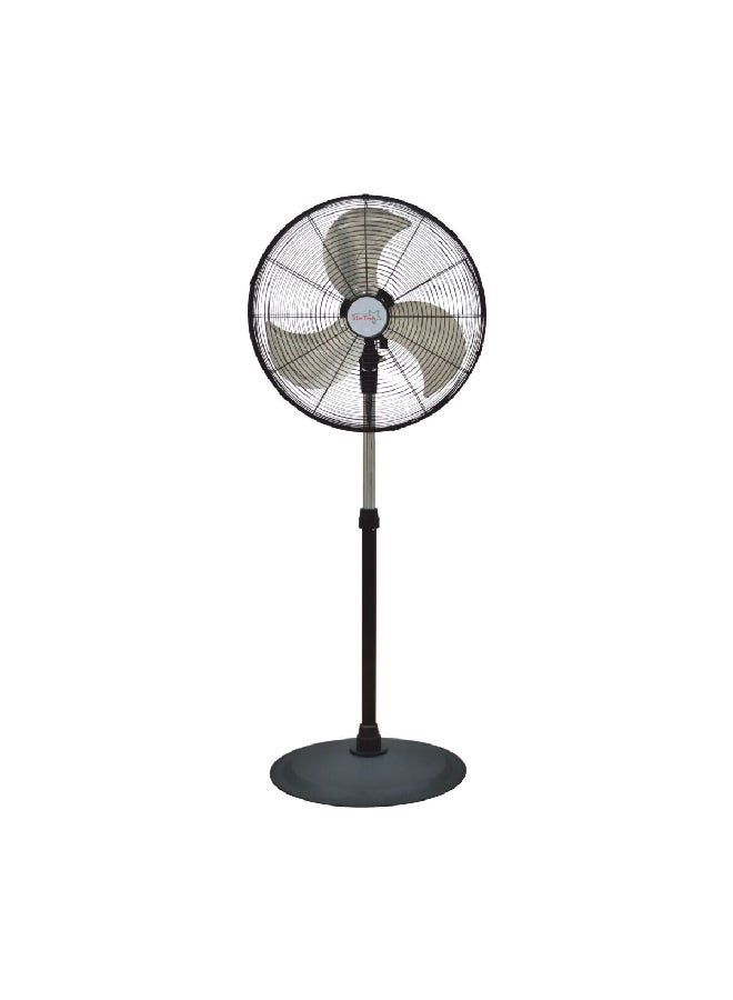 Star Tech 90W Heavy Duty Rust Resistant Stand Fan Black and Cream 40.64 ...