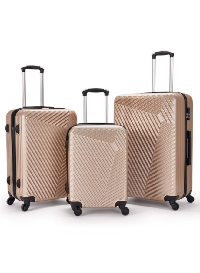 LIMRA Travel bag set consisting of 3 luggage bags champagne | Best ...