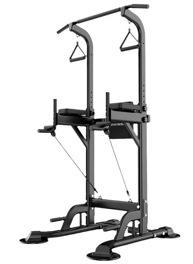 Generic The freestanding pull-down station is a home gym with adjustable height for family ...