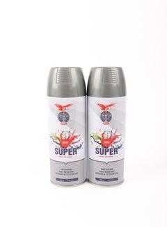 Super 2 PCS Super Matte Silver Spray Paint 400ml UAE KSA | Riyadh, Jeddah