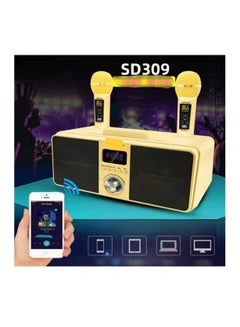SDRD New Karaoke Machine Portable PA Speaker System Bluetooth 5 with 2 ...