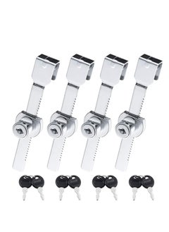 Generic Glass Showcase Cabinet Locks 4 Set Sliding Glass Door Ratchet ...