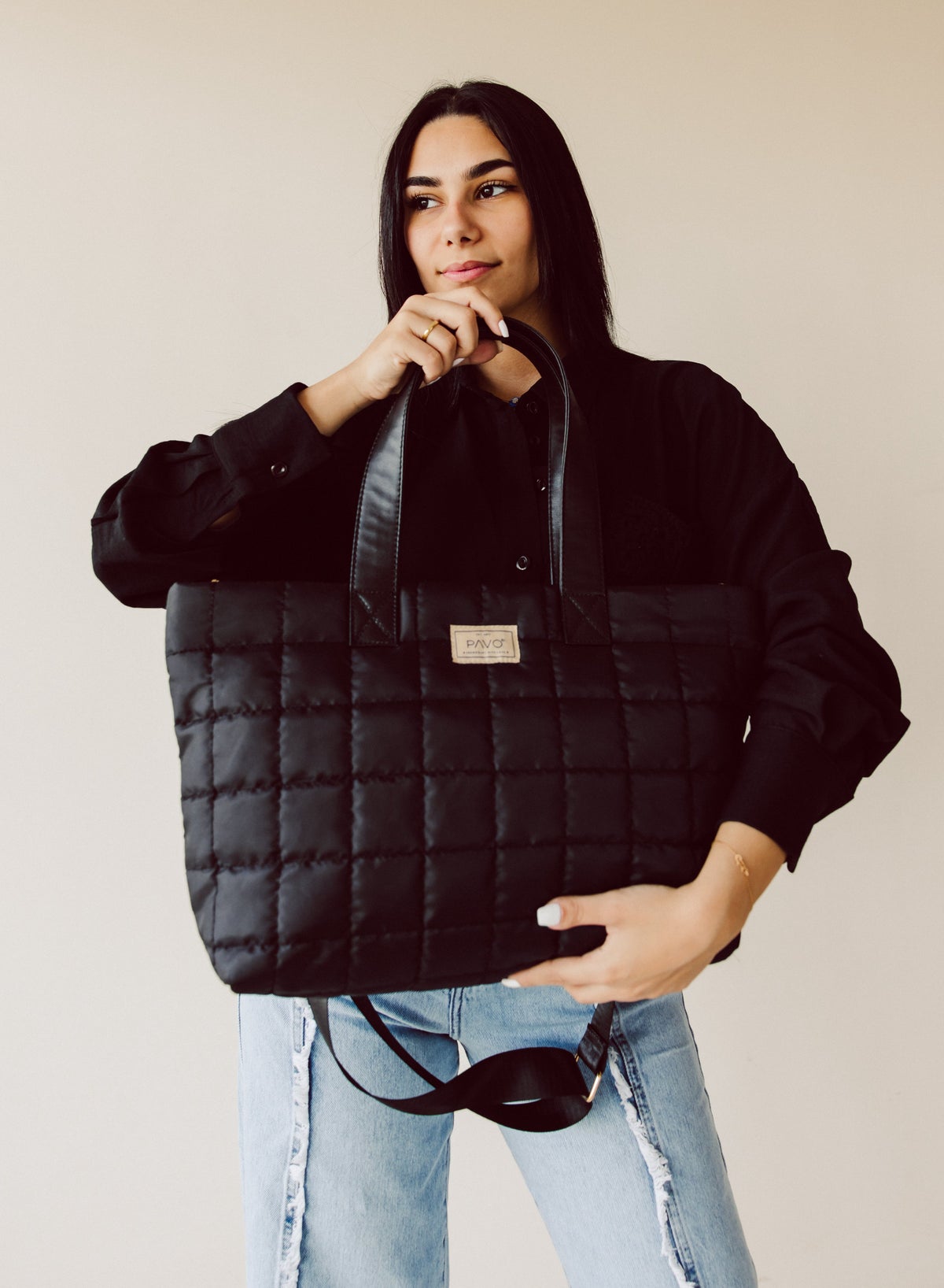 تسوق Pavo وBlack Tote Bag Handbag أونلاين في مصر