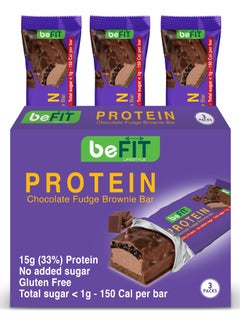 beFIT Lifestyle beFIT Protein Cake Bar Chocolate Fudge Brownie 15g(33% ...