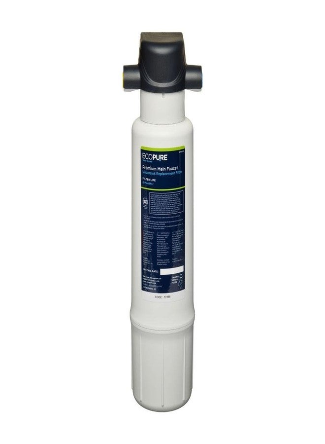 EcoPure EcoPure EPWPFF Premium Main Faucet Under Sink Water Filtration ...