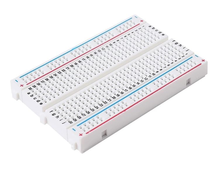 ESPtronics ERH India Medium Size Bread board 400 Tie Points Solderless ...
