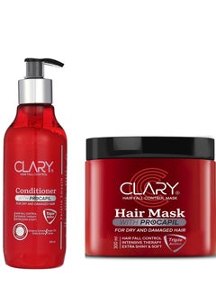 CLARY Clary Hair Conditioner With Procapil +Clary Hair Mask With ...