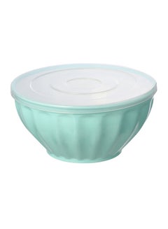 Felli Contemporary Design Round Salad Bowl with Lid Blue and White 2500 ...