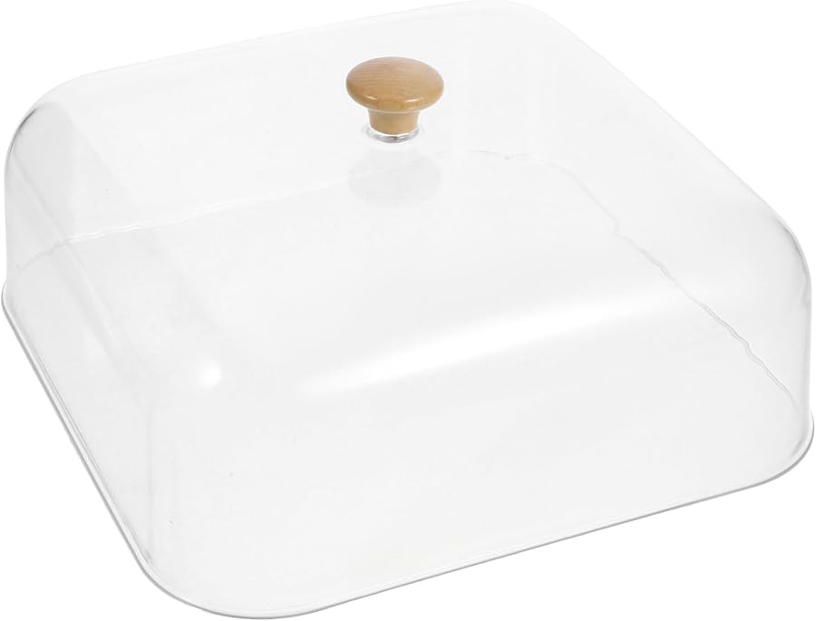 Generic Clear Square Acrylic Cake Dome Dessert Display Cover Food ...