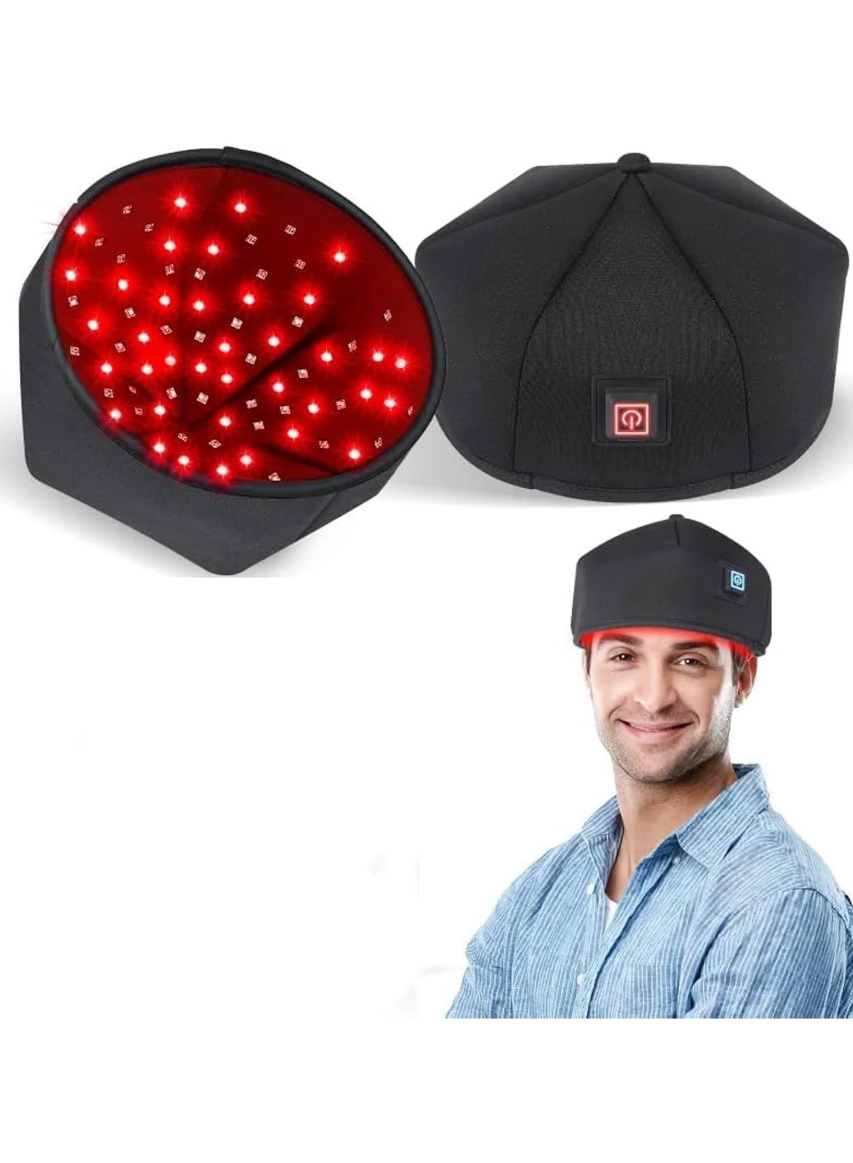 Generic Hair Growth Cap, Anti Hair Loss Helmet Electric Scalp Massager ...