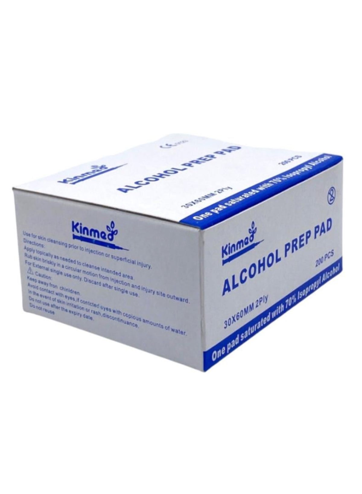 Kinmed 200 PCS Box Medical Alcohol Pads 30*60MM 2Ply | Best Price KSA ...