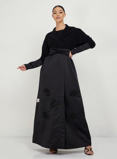 Rosette Abaya Black Bridal Queen UAE | Dubai, Abu Dhabi