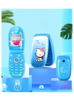 OPO Cute Cartoon Hello Kitty Keypad Flip Phone Blue | Best Price UAE ...