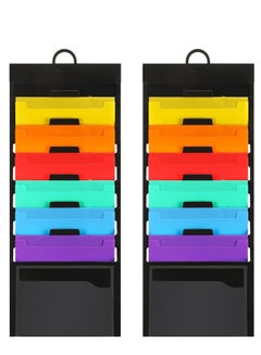 SYOSI Wall File Organizer, A4 Size Wall File Organizer 6 Pockets ...