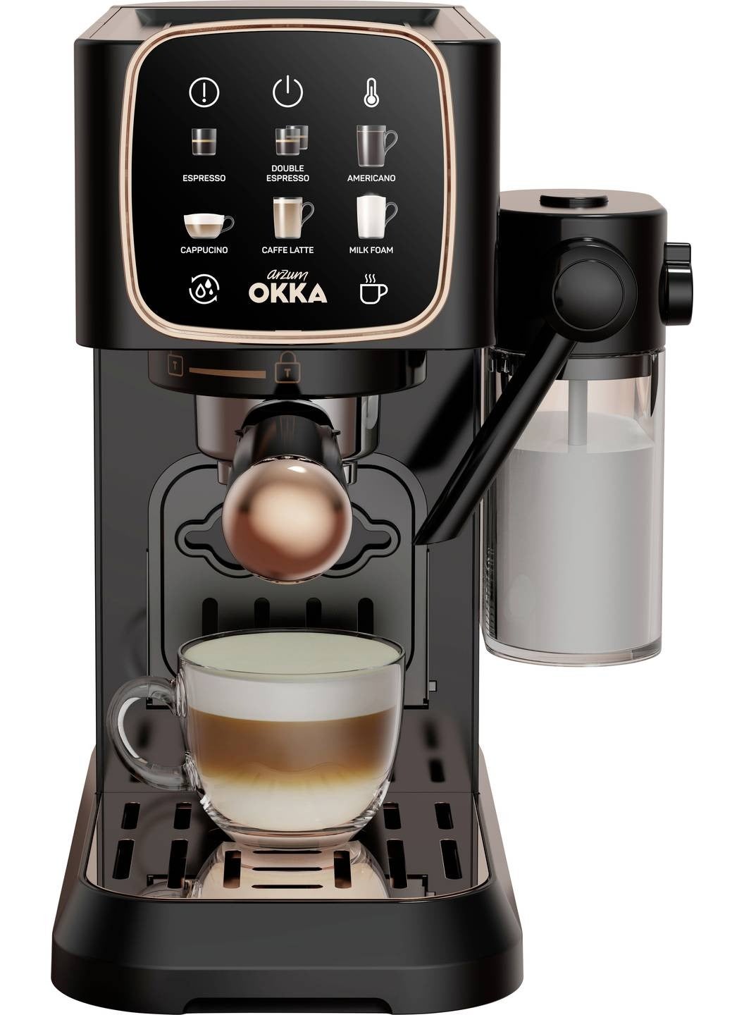 arzum okka Solo M Semi Automatic Espresso Machine - OK0032-400 - Black ...