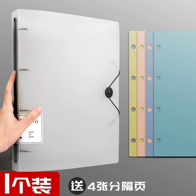 Generic A4 Four-Hole Punching Loose-Leaf Clip 4-Hole Folder Information ...