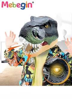 MEBEGIN Dinosaur Mask, LED Lighted Eyes T-rex Mask with Sounds, Dino ...