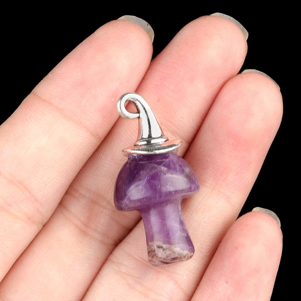 Generic 1963-Natural Crystal Agate Semi-Precious Stone Amethyst Magic ...