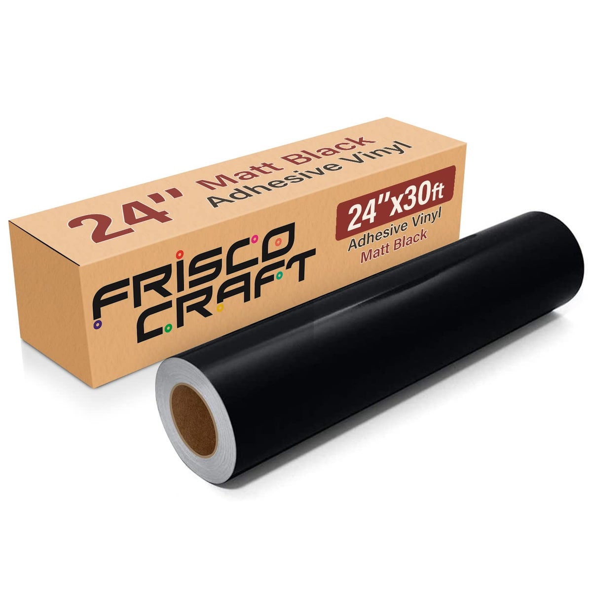 Frisco Craft Frisco Craft Matte Black Permanent Vinyl Black Vinyl Roll ...
