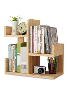 Sharpdo Wood Desktop Shelf Small Bookshelf Assembled Countertop ...