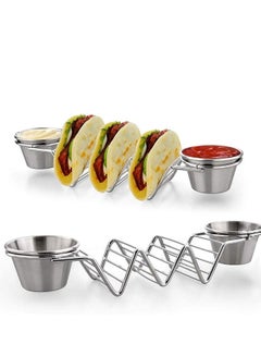 Generic Taco Shell Stand Up Holders, Stainless Steel Taco Holder with ...
