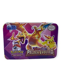Pokemon Pokémon Trading Card Metal Box purple Playing Card Fun Games ...