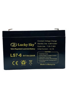Lucky Sky Battery 6V 7Ah High-Performance Rechargeable Sealed Lead Acid ...
