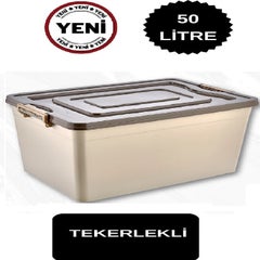 Deembro 50 Lt Wheeled Storage Box 50 Lt Wheeled Storage Container Large ...