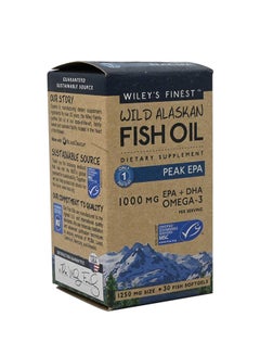 Wiley's Finest Peak EPA Fish Oil 1000mg EPA plus DHA Omega 3 30 ...