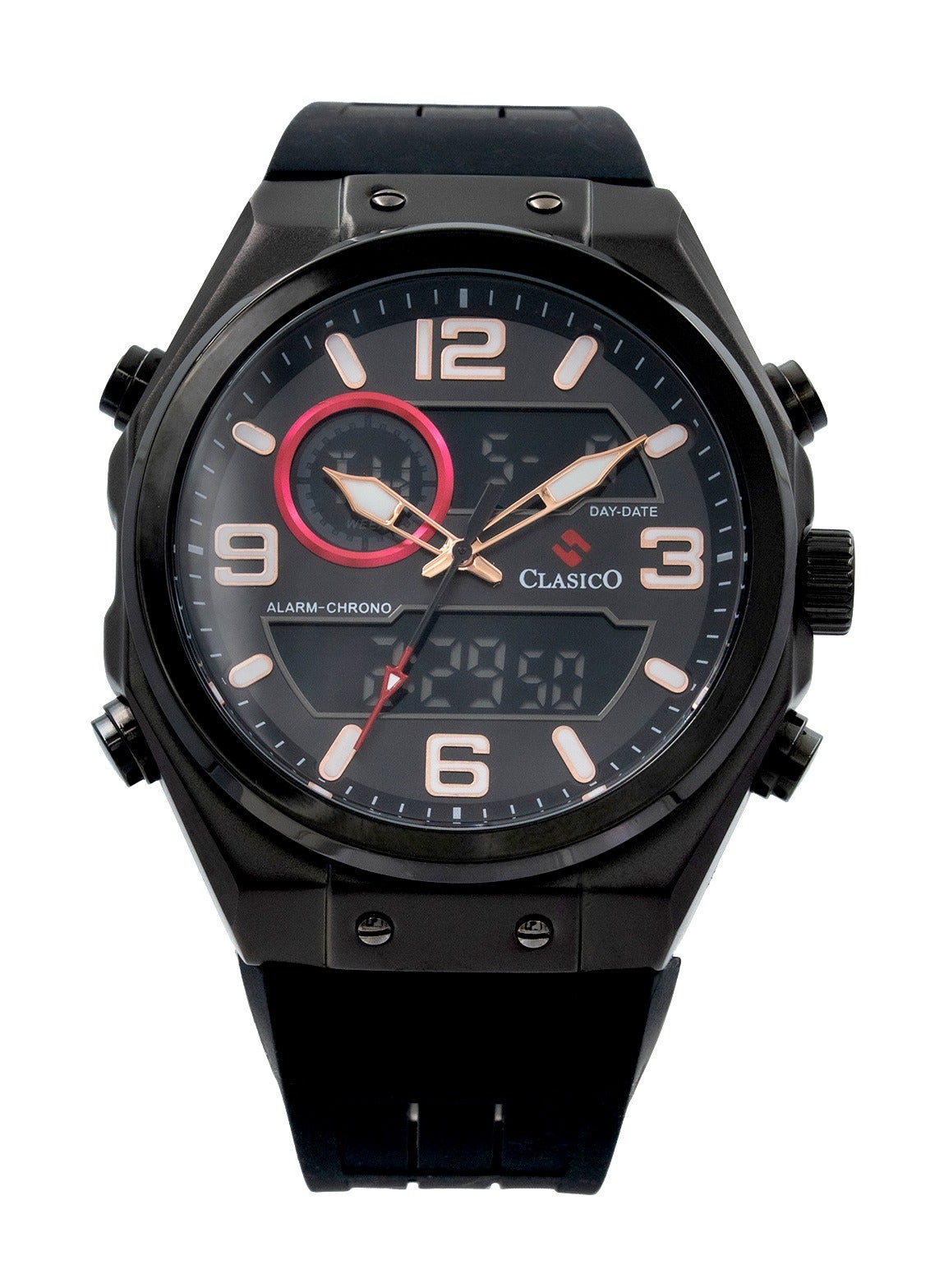 Clasico DuoFlex Analog + Digital Watch – Blacked Out Edition with ...
