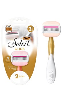 Bic BIC Soleil Glide Disposable Razors for Women, 5 Blades With Shea ...