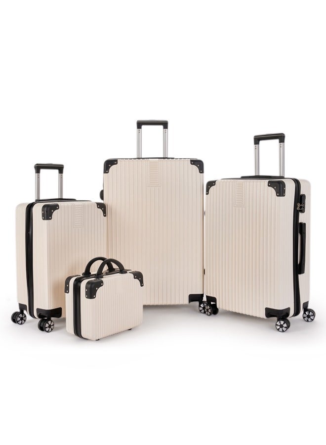 LIMRA Travel bags from limra 4-piece set Beige/Black | Best Price KSA ...