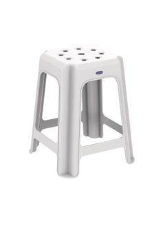 Cosmoplast Plastic Square Stool White UAE | Dubai, Abu Dhabi