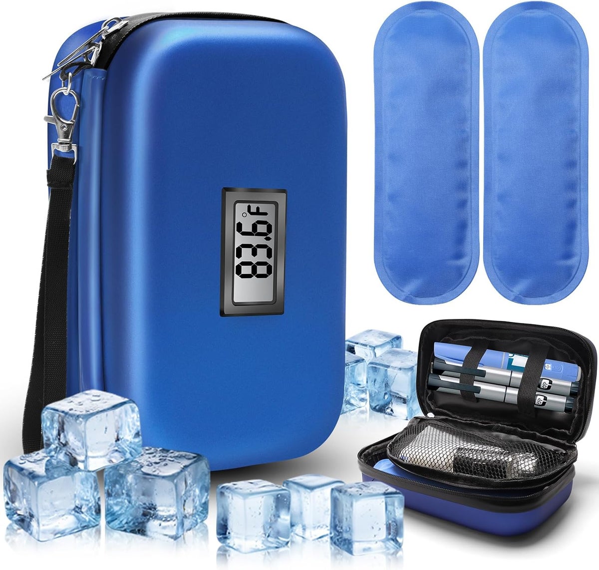 Coolrunner Coolrunner Insulin Cooler Travel Case with 2 Reusable Ice ...