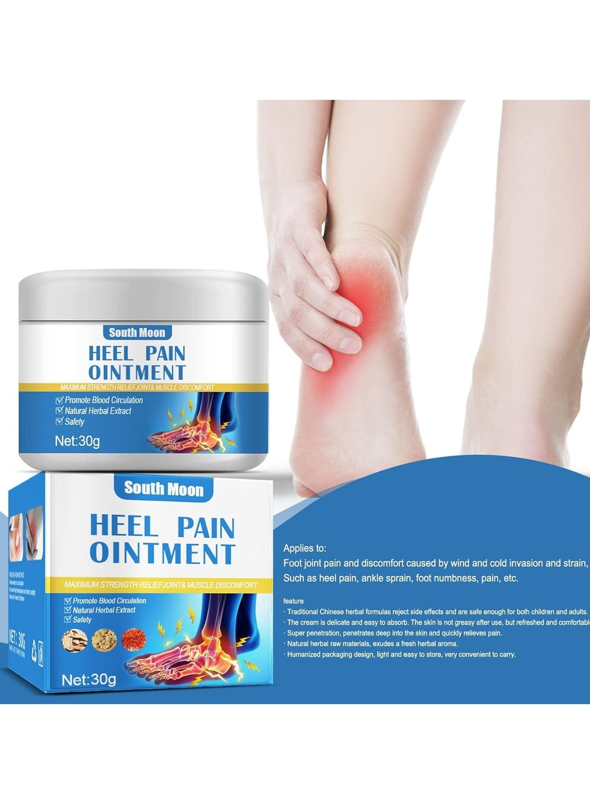 SOUTH MOON South Moon OEM Heel Pain Cream Toe Plantar Spur Tendon ...