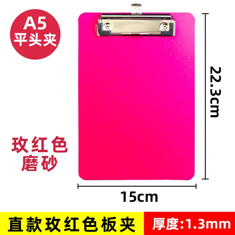 Generic A4 Rose Red Data Board Clip Writing Pad Paper Strong Stationery ...