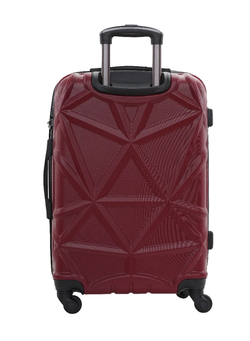 PARAJOHN Red Hard Case Luggage Trolley for Unisex ABS Lightweight ...