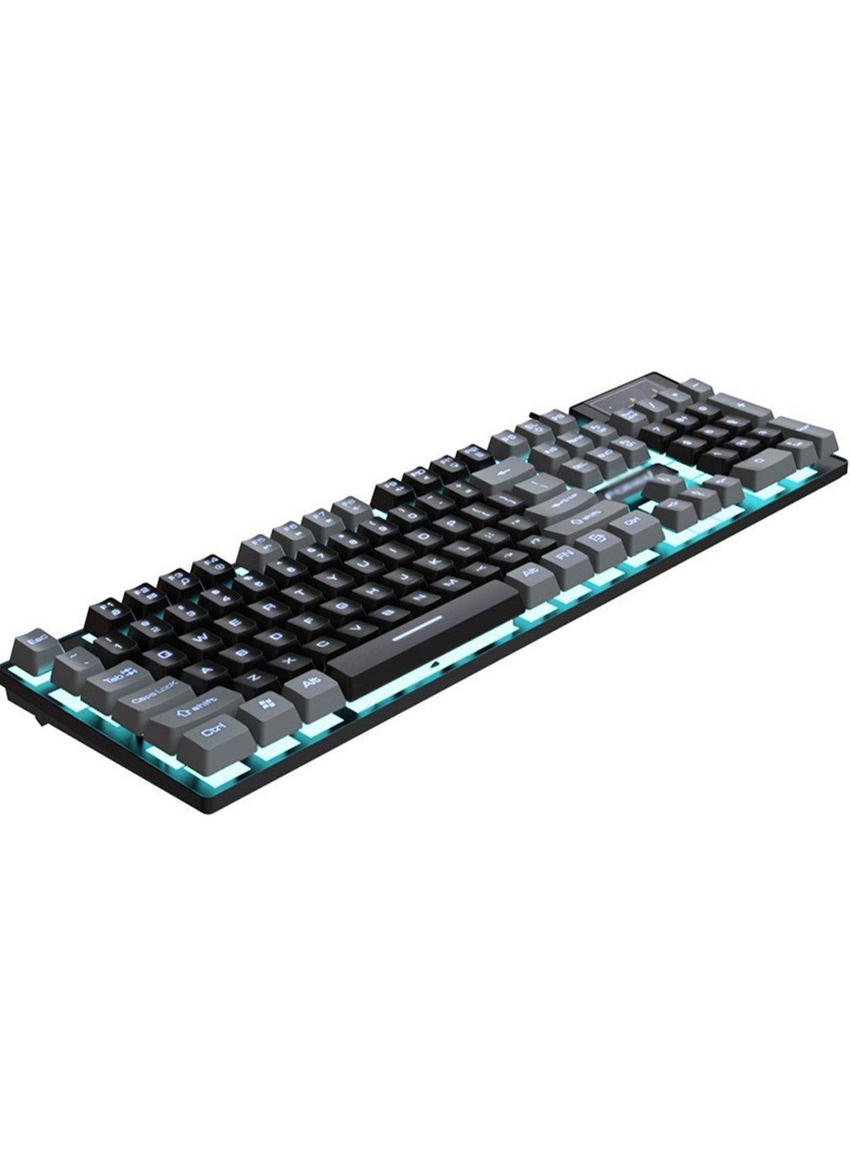 Generic Wired Mechanical Keyboard, RGB Backlit Ultra-Compact Layout 104 ...