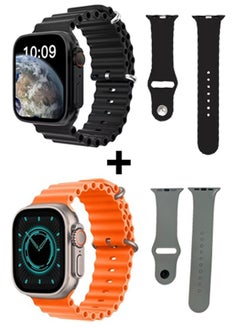 Generic ZT9 Ultra Smartwatch 2pcs combo With Bluetooth Calling, Heart ...