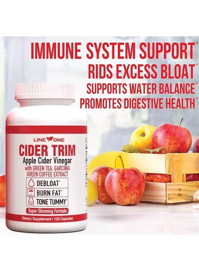 LINE ONE Cider Trim Apple Cider Vinegar Capsules – Supports Immunity ...